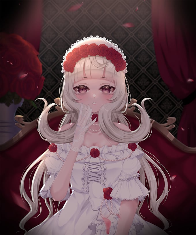 Draw your anime girl oc by Michiipeachy | Fiverr