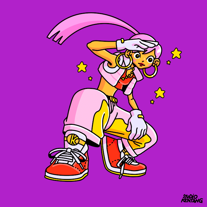 Do clean illustration for nft items by Studiokentang | Fiverr