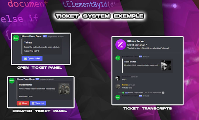 Create your discord bot by Kilmax15 | Fiverr