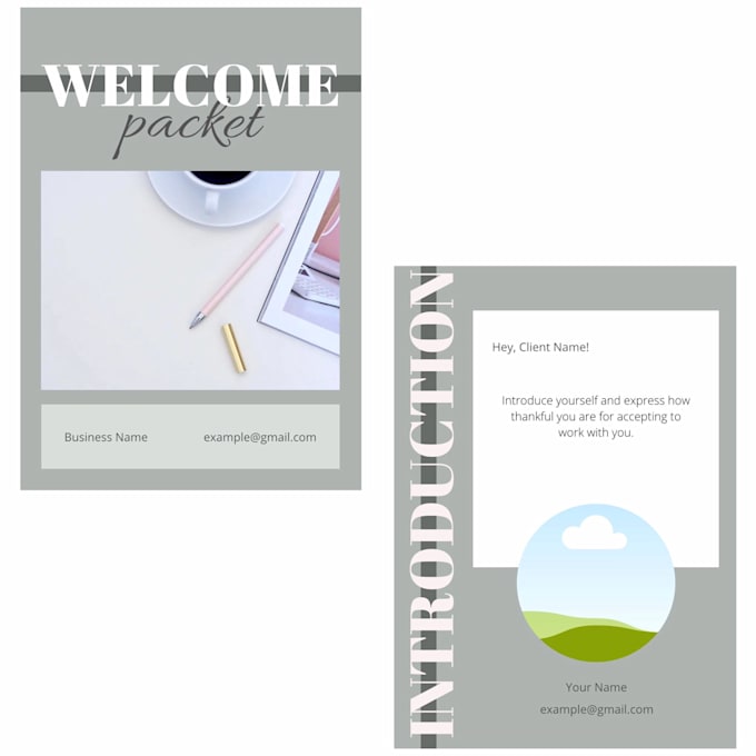 Do social media welcome kit template by Its_eury | Fiverr