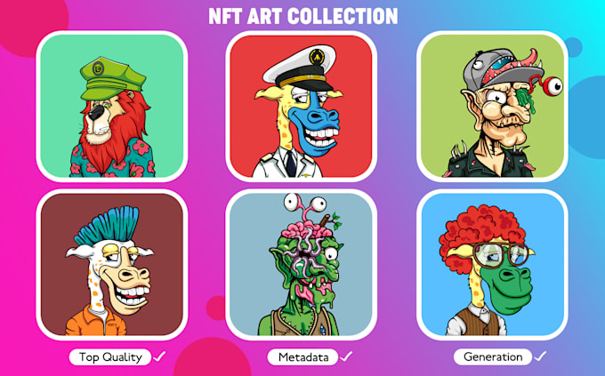 Create original characters for 100,1k,5k,10k nft collections by Saj94815 | Fiverr