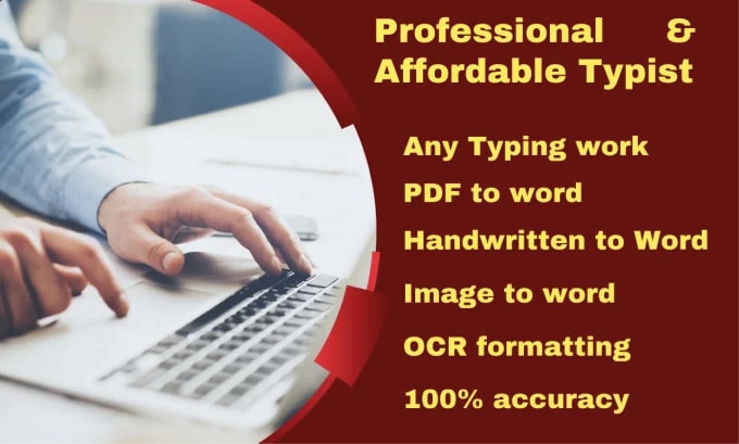 Accurate extra fast typing job by Elmehdighayour | Fiverr Accurate extra fast typing job by Elmehdighayour | Fiverr
