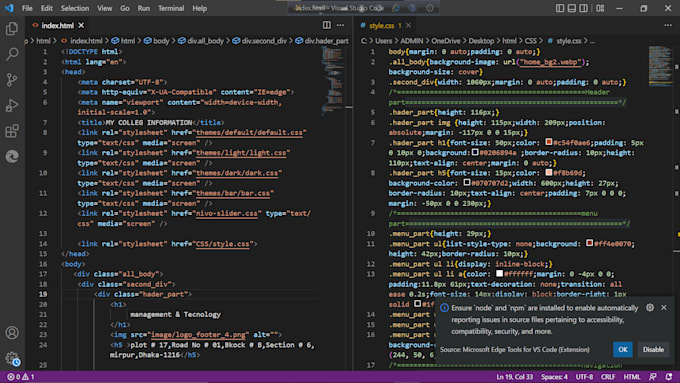 Im must good html css javascript and bootstrap by Sahaalamkhan | Fiverr