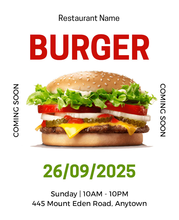 Design impressive food poster, banner, business card for restaurant by ...