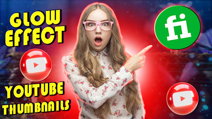 Design glow effect youtube thumbnails for your channel to get more ...