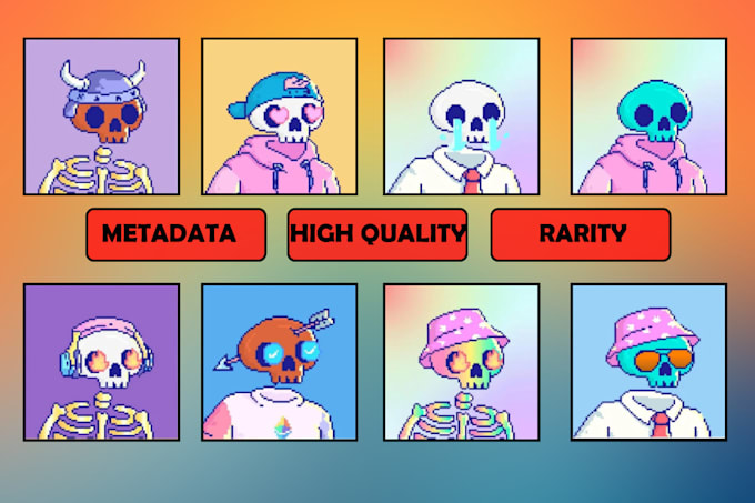 Generate your nft collection with rarities for opensea with metadata in ...