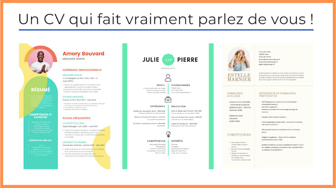 Je vais créer pour vous un cv captivant by Nibi_scrib | Fiverr