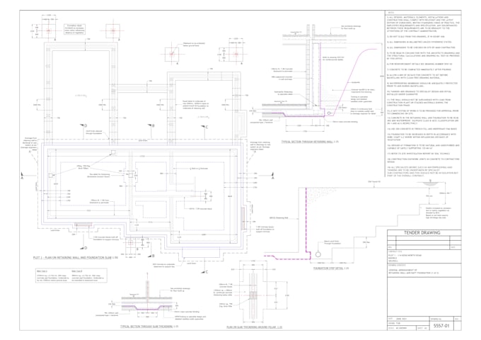 Draw structural engineering sketches in autocad by Thombdesign | Fiverr