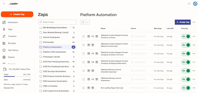 Create or fix any zapier automation and integration by Jingjie87 | Fiverr
