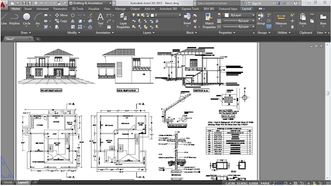 Convert any kind of sketch to an autocad drawing by Extreme_homes | Fiverr
