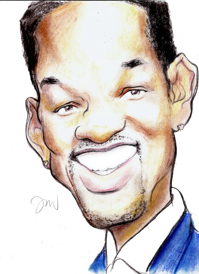 Hand draw a caricature that showcases your best features by Byefirefly ...