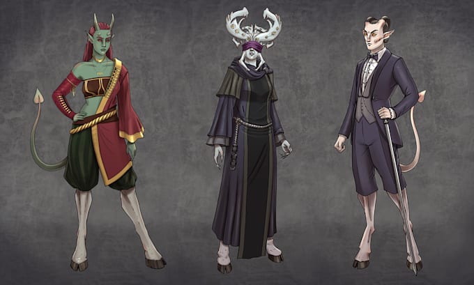 Draw high quality character designs and concept art by Davidgil_art ...