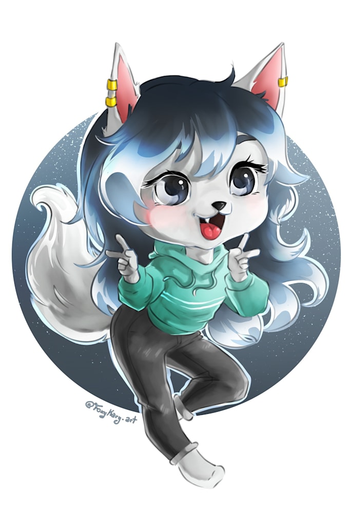 Custom chibi style artwork by Kary_carmona | Fiverr