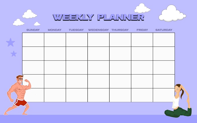 Design creative timetable for your school or company by Alaaeddine12321 ...