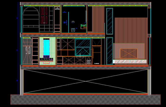 Redraw your architectural basic 2d floor plan on autocad by Nurovia ...