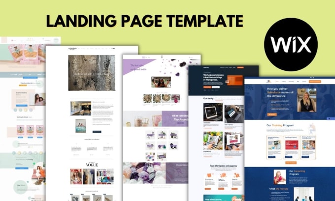 Create a professional redesign wix landing page or wix website design ...