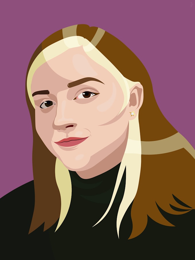 Complete a semirealistic vector portrait for you by S_art_s | Fiverr