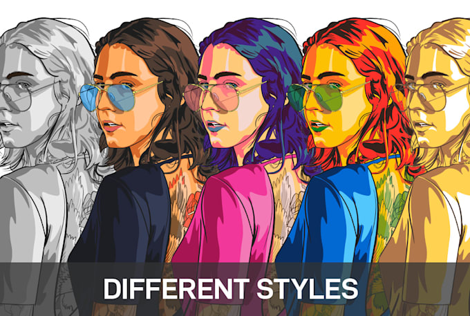 Draw unique cartoon digital portrait illustration by Mango_treats | Fiverr