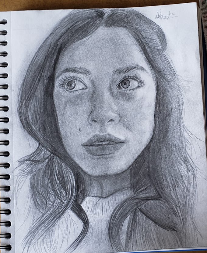 Draw a colorless portrait by Acartanddesigns | Fiverr