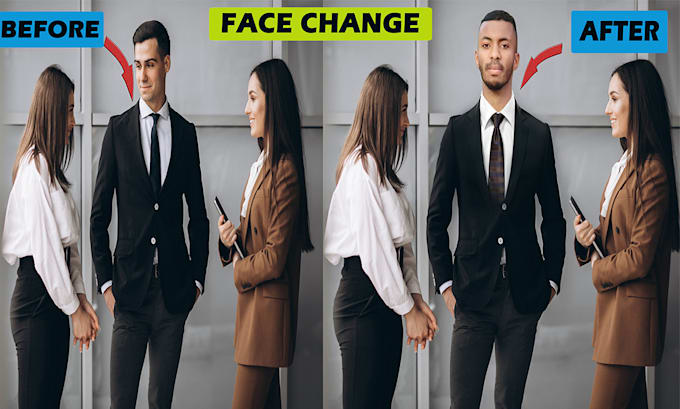 Add or remove background, remove person, color change, face swap by ...