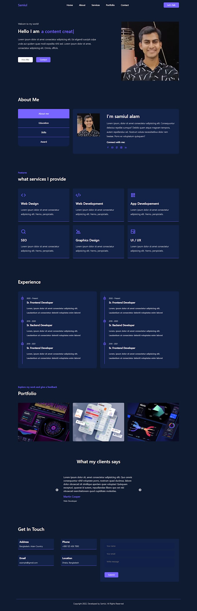 Build modern web applications using react js by Samiul_rabbi | Fiverr Build modern web applications using react js by Samiul_rabbi | Fiverr