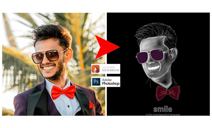 Make couple cartoon portrait illustration from your photo by Rasid4u ...