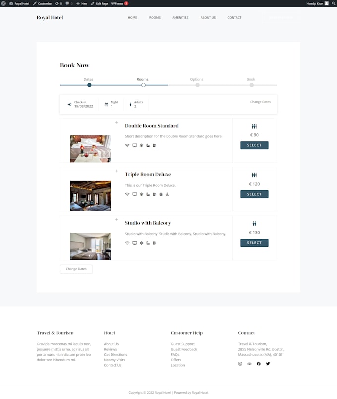 Create hotel villa booking website using of vik booking by Rahmantahsin | Fiverr
