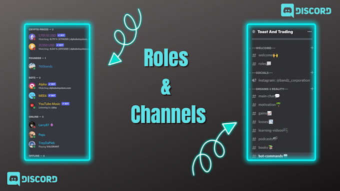 Professionally setup a new or existing discord server by Graphixee | Fiverr