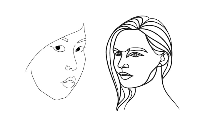 Draw unique one line art, vector line art illustration by Design ...