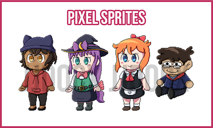 Make simple pixel art icons or sprites by Jjdocx | Fiverr