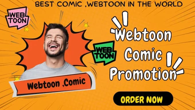 Do webtoon promotion, comic and cartoon character promotion by ...