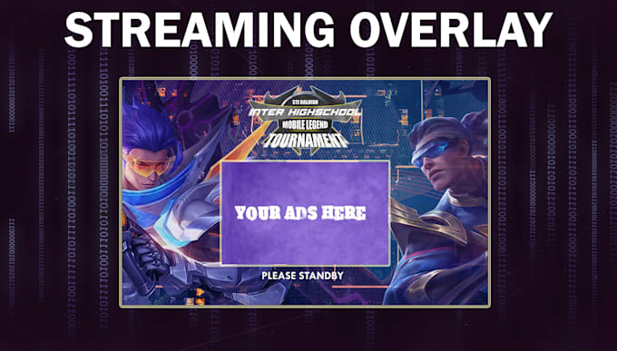Do streaming overlay, standby or waiting screen by Artnichano28 | Fiverr