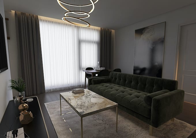 Design and render realistic 3d interior visualizations by Zuart888 | Fiverr