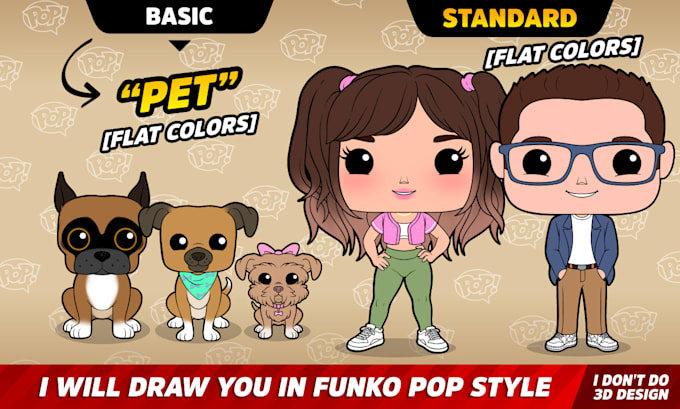 Draw you in funko pop style by Julio_luza | Fiverr