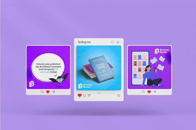 Create branded social media graphics for your business by Rachykx | Fiverr