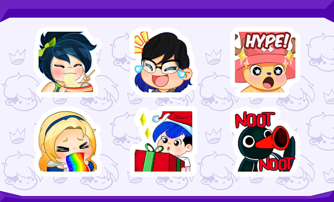 Create cute custom emotes,badges for your twitch and discord by ...