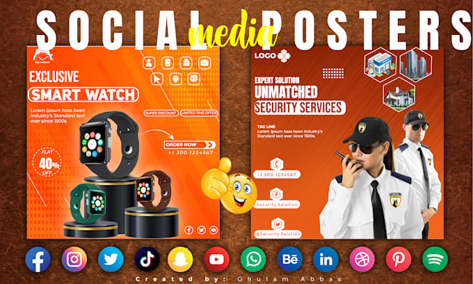 Create amazing social media posters and ads for you by Abbas_malik70 ...