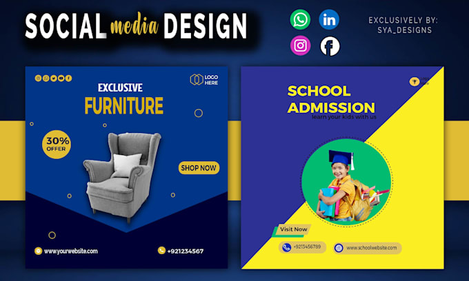 Create amazing social media posts designs and advertisements by Sya ...