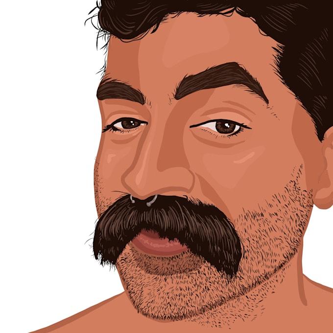 Create a custom digital portrait based on a photo by Alenyajoy485 | Fiverr