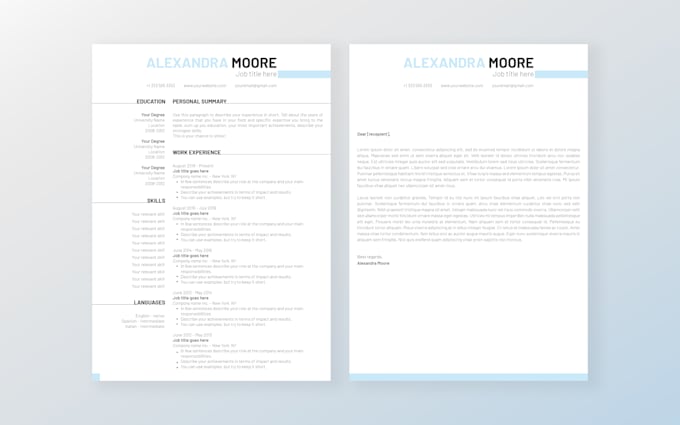 Design your professional resume that stands out by Toridesign | Fiverr