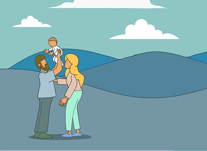 Draw awesome vector flat illustration by Pixagon | Fiverr