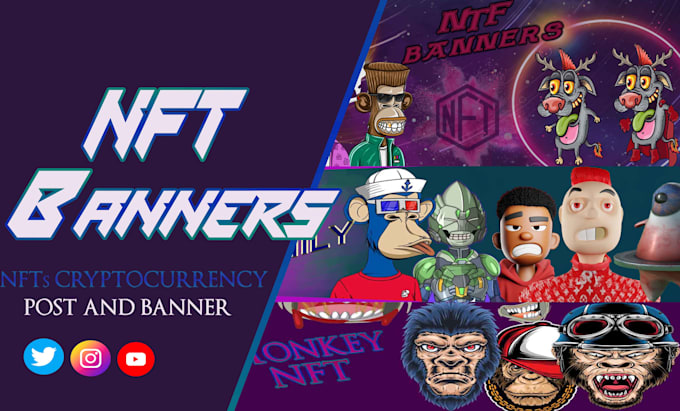 Design Nft Banners And Crypto Banners And Opensea Header By