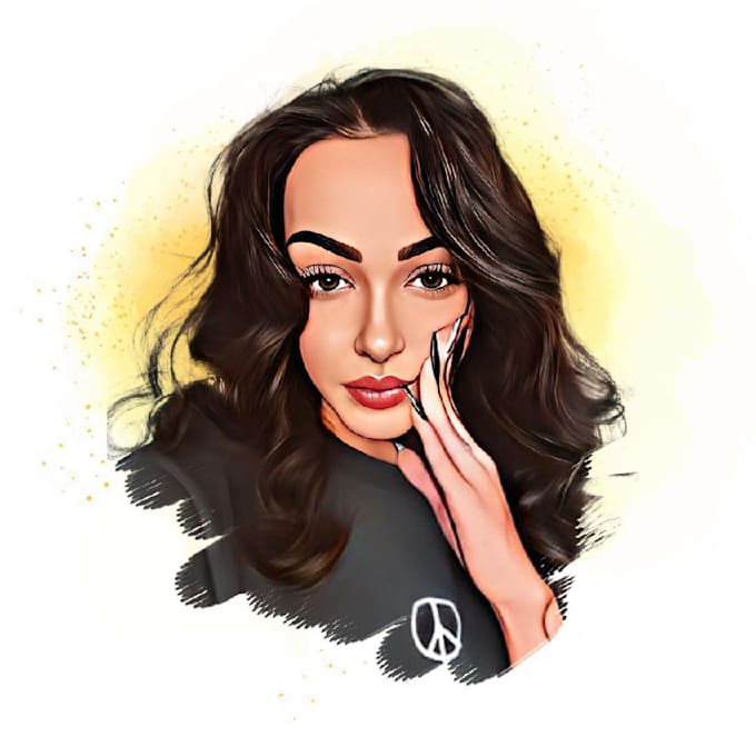 Make cartoon vector art portrait for your profile picture by ...