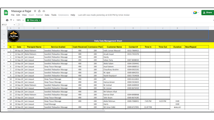 Provide service in excel, macros, vba, formulas, and report by Harrissamdani | Fiverr