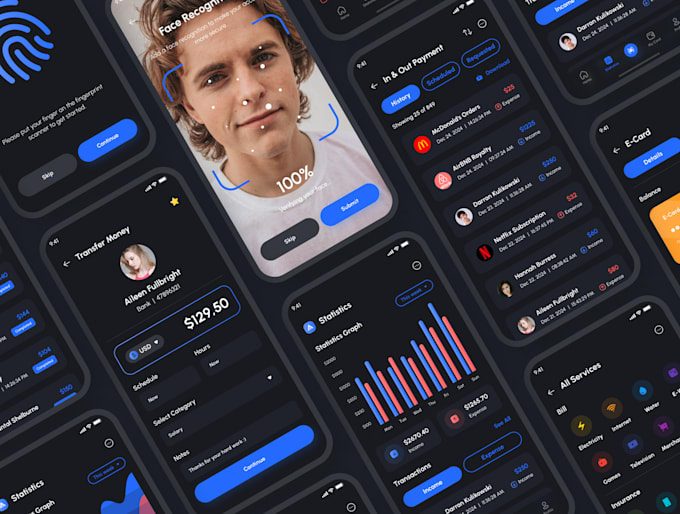 Design creative mobile app ui ux for ios and android by Tech_x_designe | Fiverr