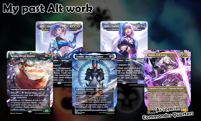 Make custom alt arts for mtg by Demongal | Fiverr