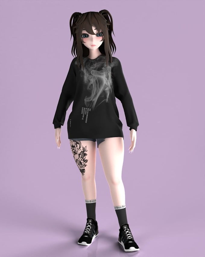 Create custom vr chat avatar, vrc character, 3d model, vrchat avatar ...