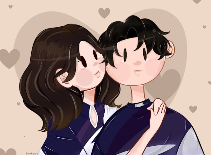 Draw cute simple cartoon art,stickers,emotes,kids book cover by ...