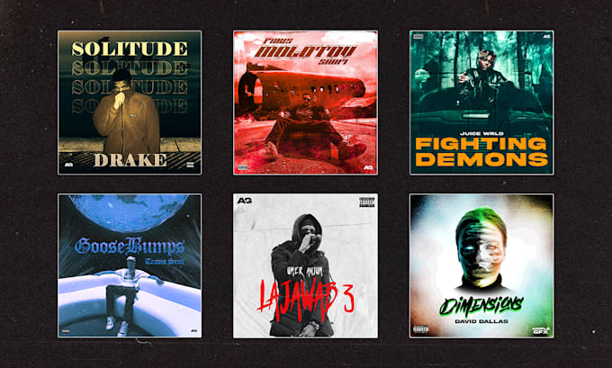 Do rap album cover art or hiphop music artwork by Amplegfx | Fiverr