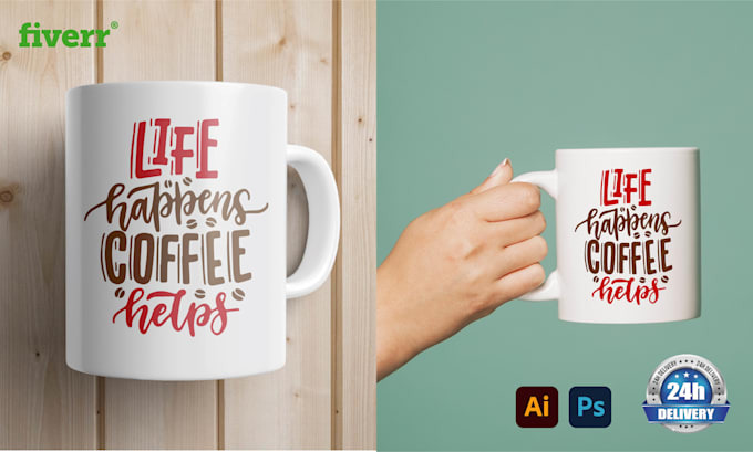 Make an attractive tumbler, coffee mug , water bottle design by Arham ...